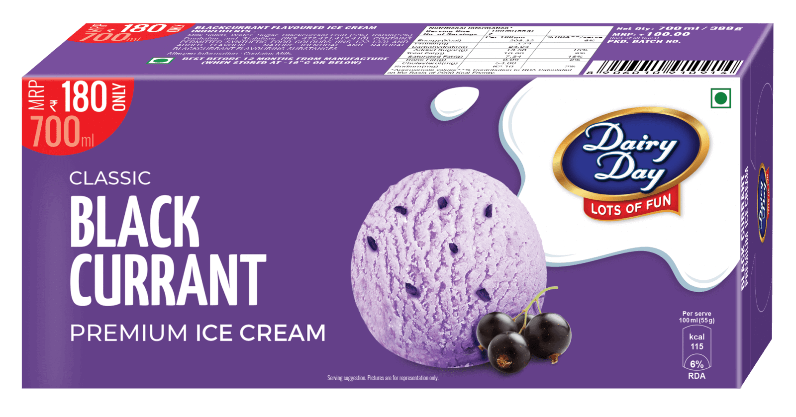 Blackcurrant Classic Pack – 700ml