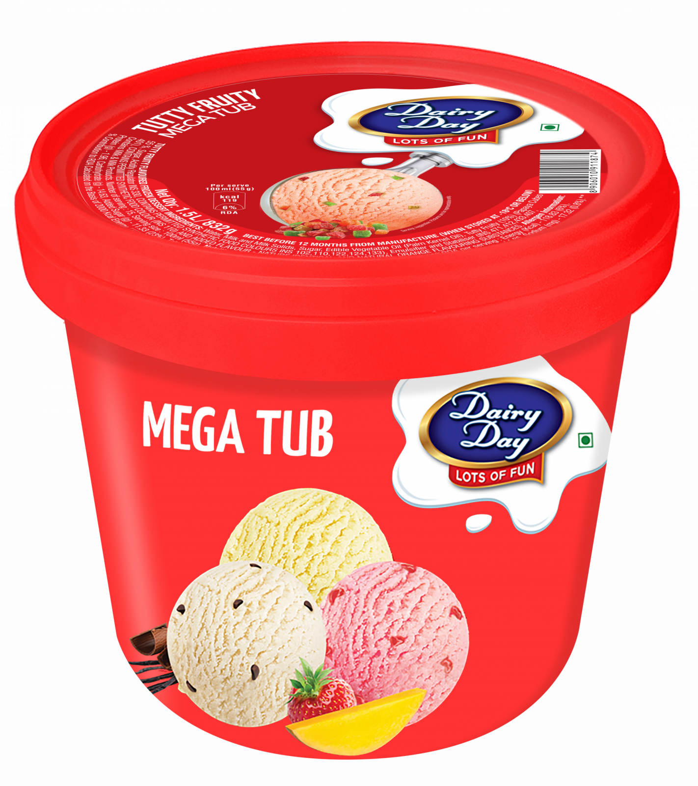 Tutty Fruity Mega Tub – 1.5 Ltr