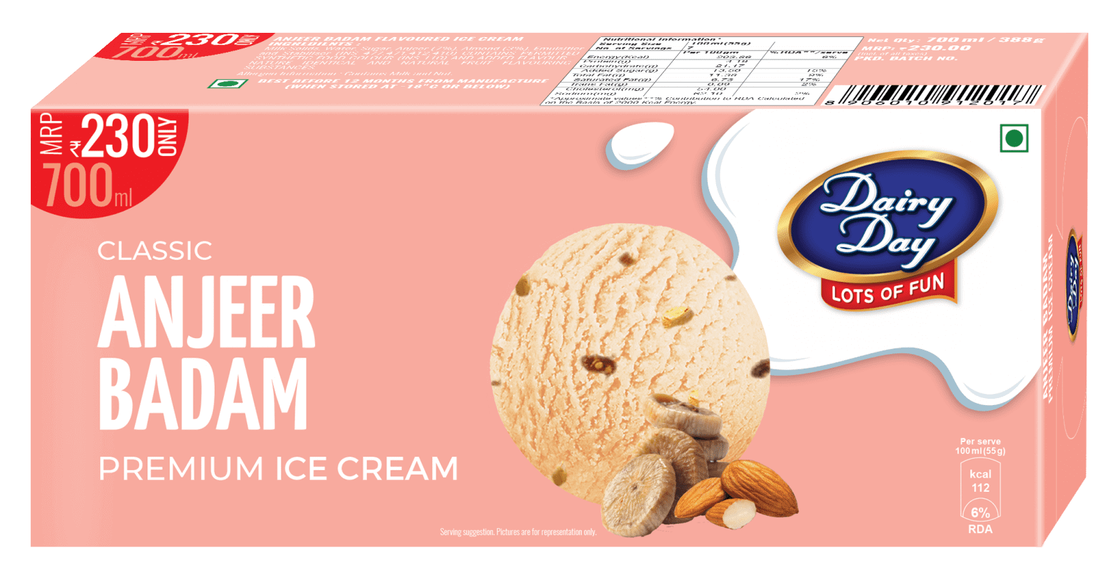 Anjeer Badam Classic Pack – 700ml